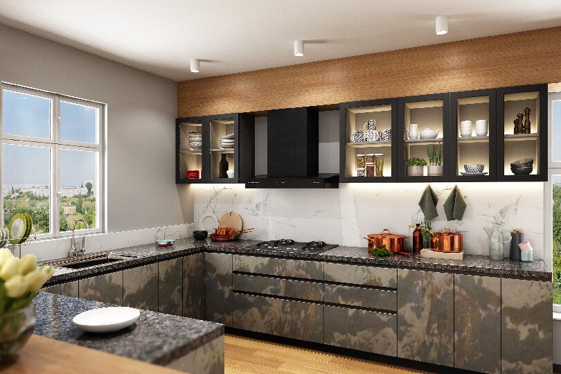 U-SHAPED Modular Kitchen | Kutchina