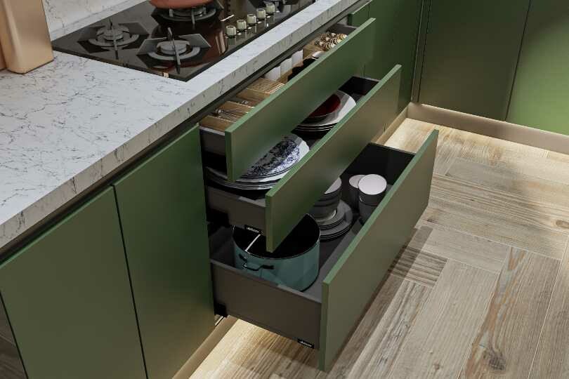 L-SHAPED Modular Kitchen | Kutchina